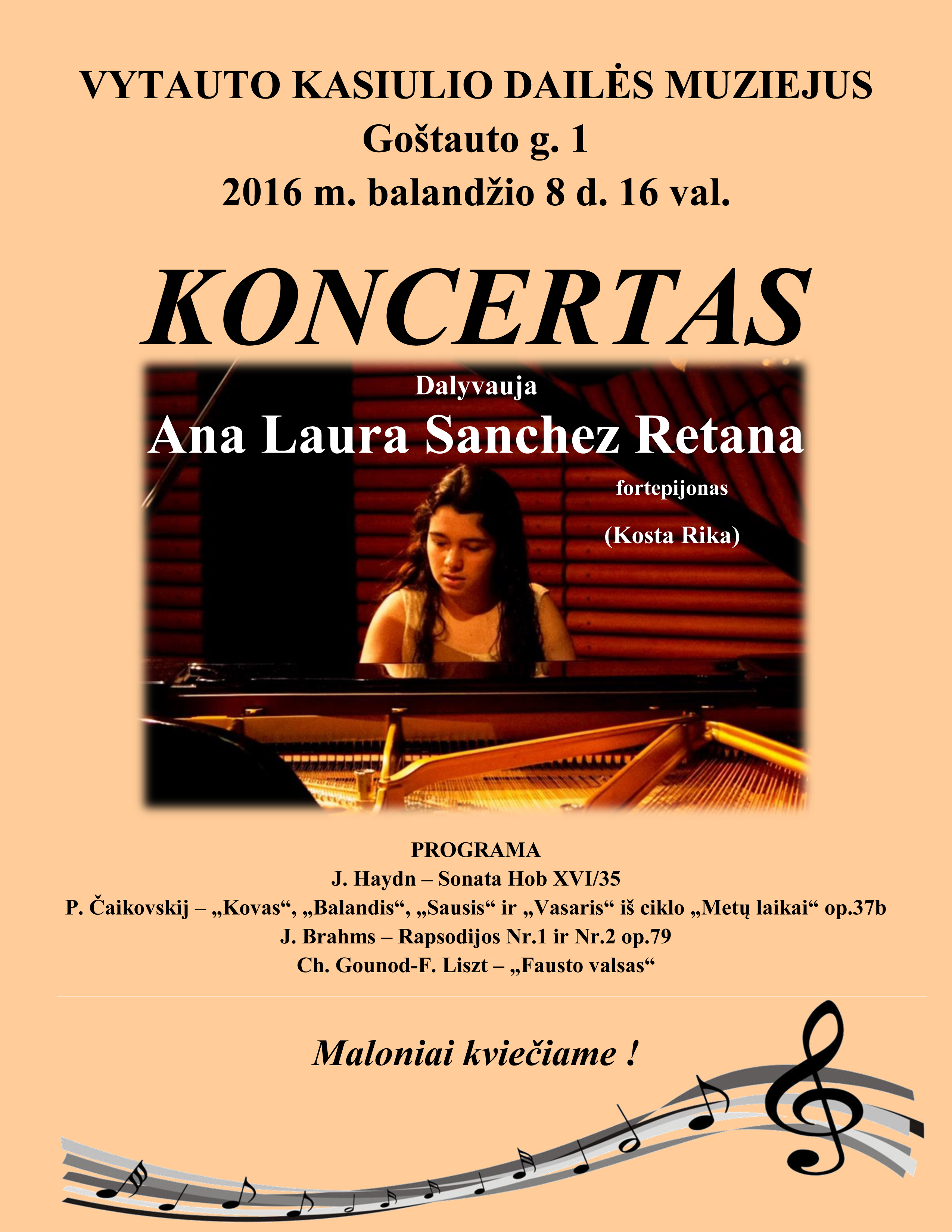 Ana Laura Sanchez Retana koncertas | Lietuvos nacionalinis dailės muziejus