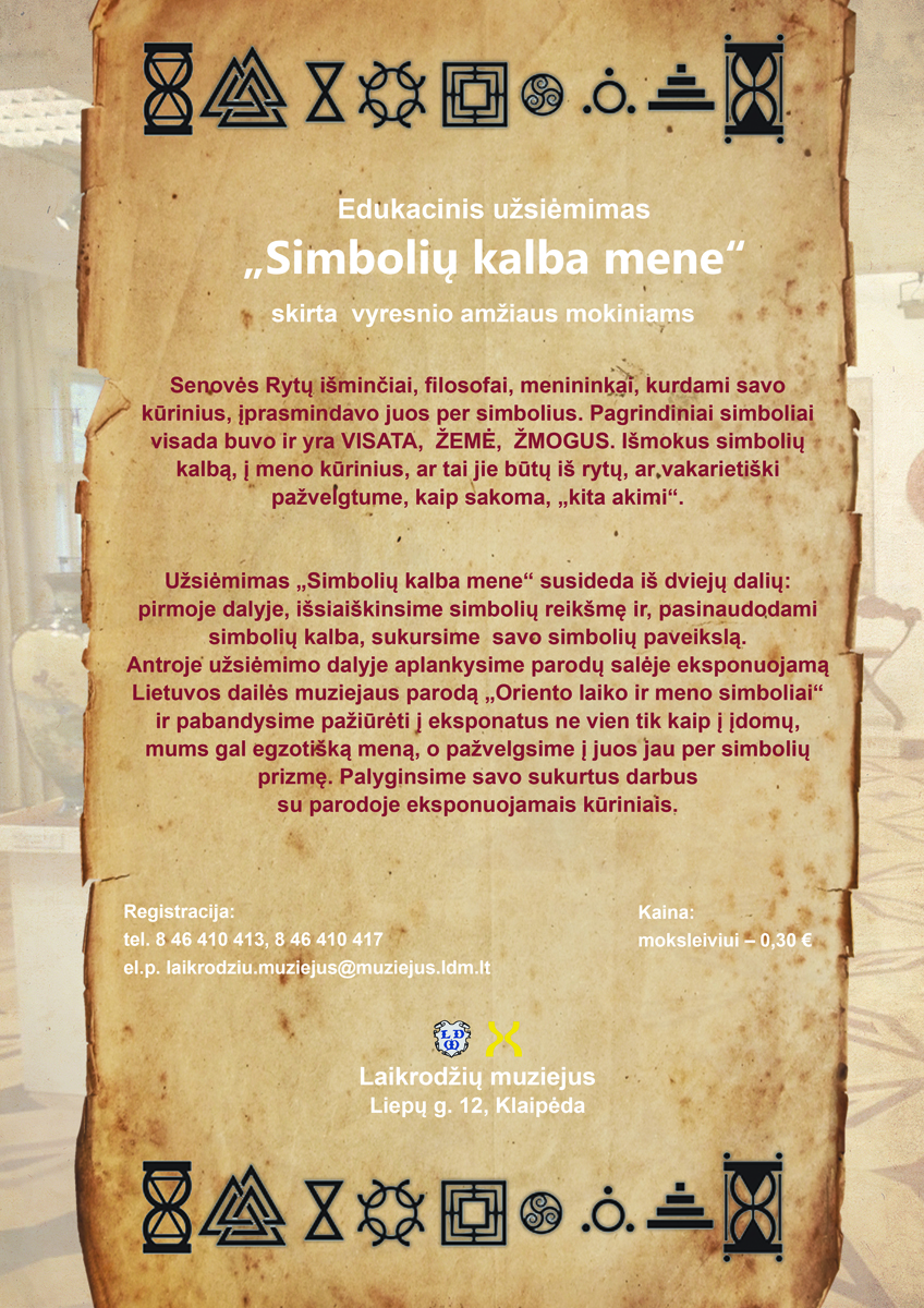 Edukacinė programa „Simbolių kalba mene“ | Lietuvos nacionalinis dailės ...